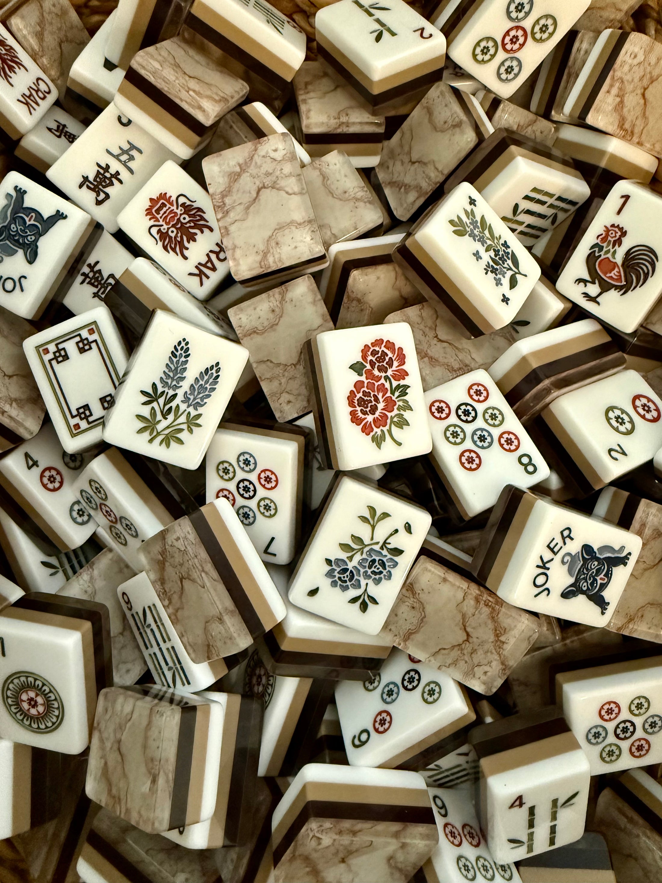 Ash Burl Tile Set | Mahjong Row & Co.